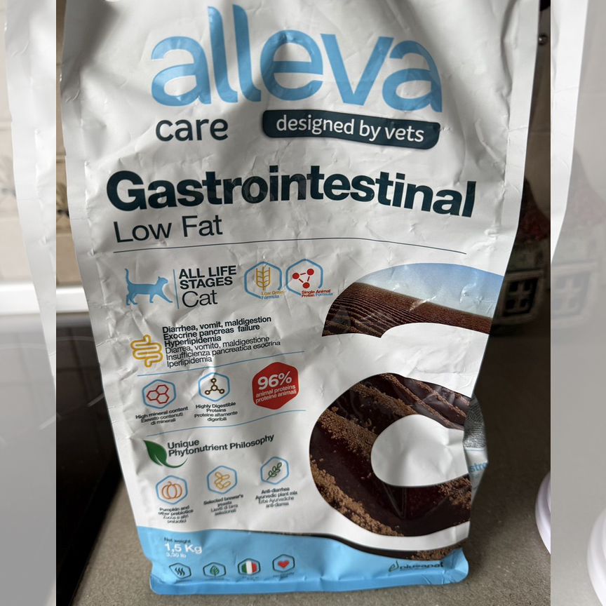 Корм для кошек alleva gastrointestinal low fat
