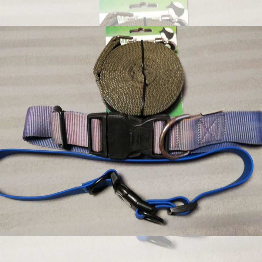 Ошейники и поводок для крупной собак